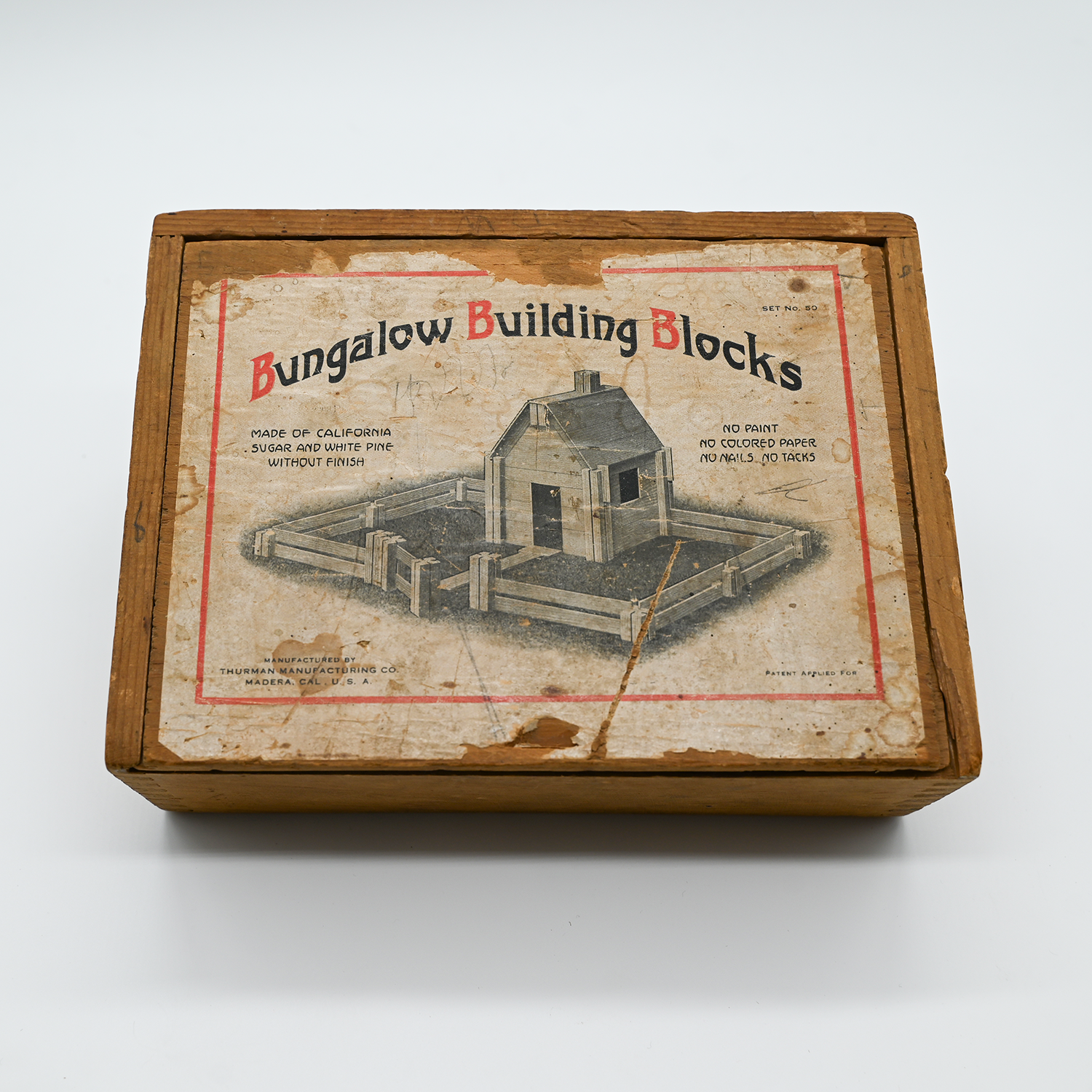 Thurman Manufacturing Bungalow Building Blocks Set No. 50 – ACT Museum